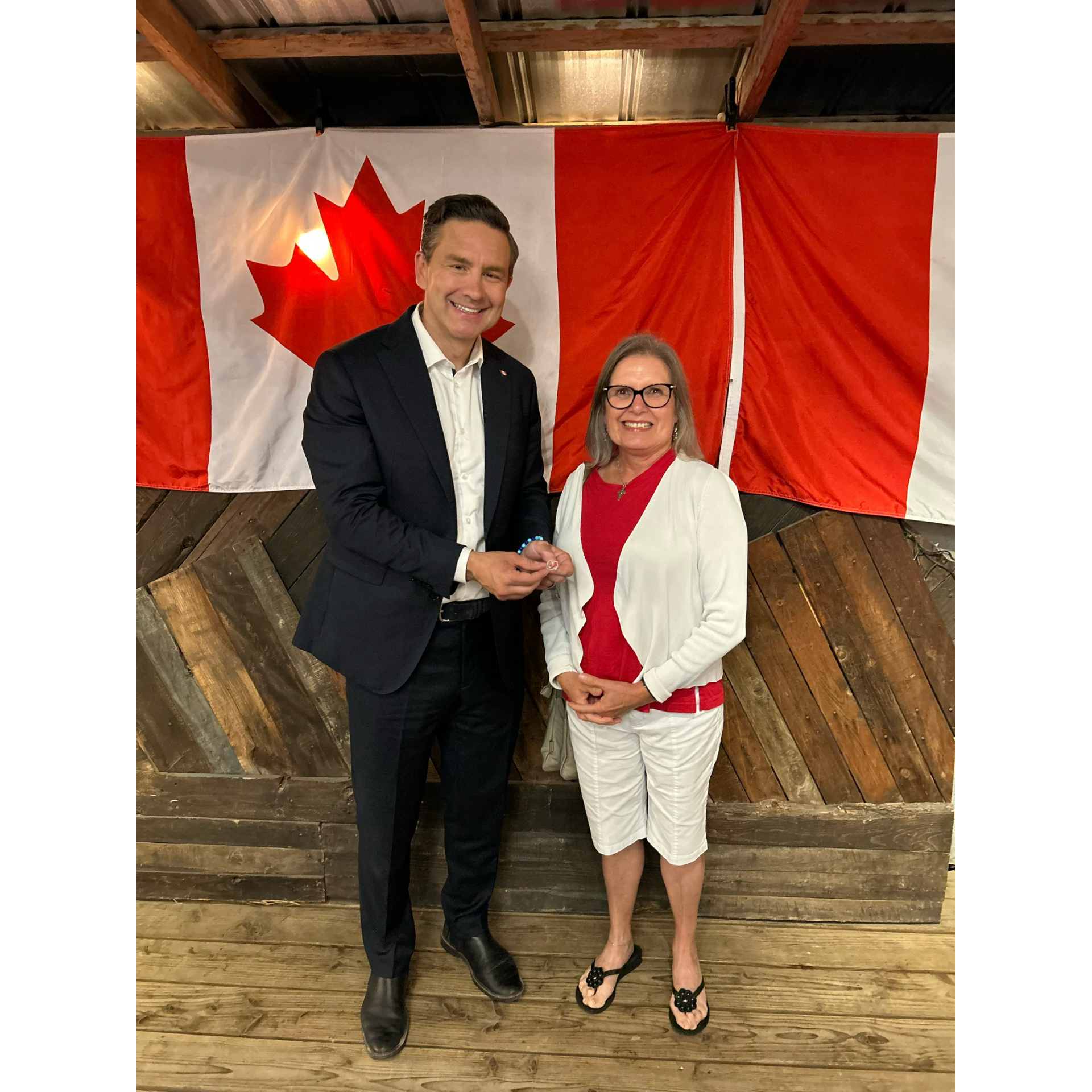 MP Pierre Poilievre with Marsha Wilson - CanFASD
